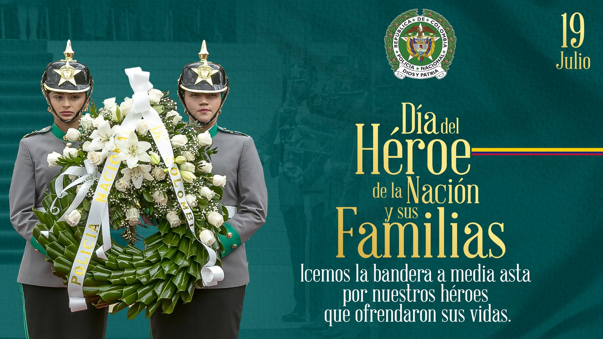 Fuerzas Militares celebran el Día del Héroe de la Nación y sus Familias